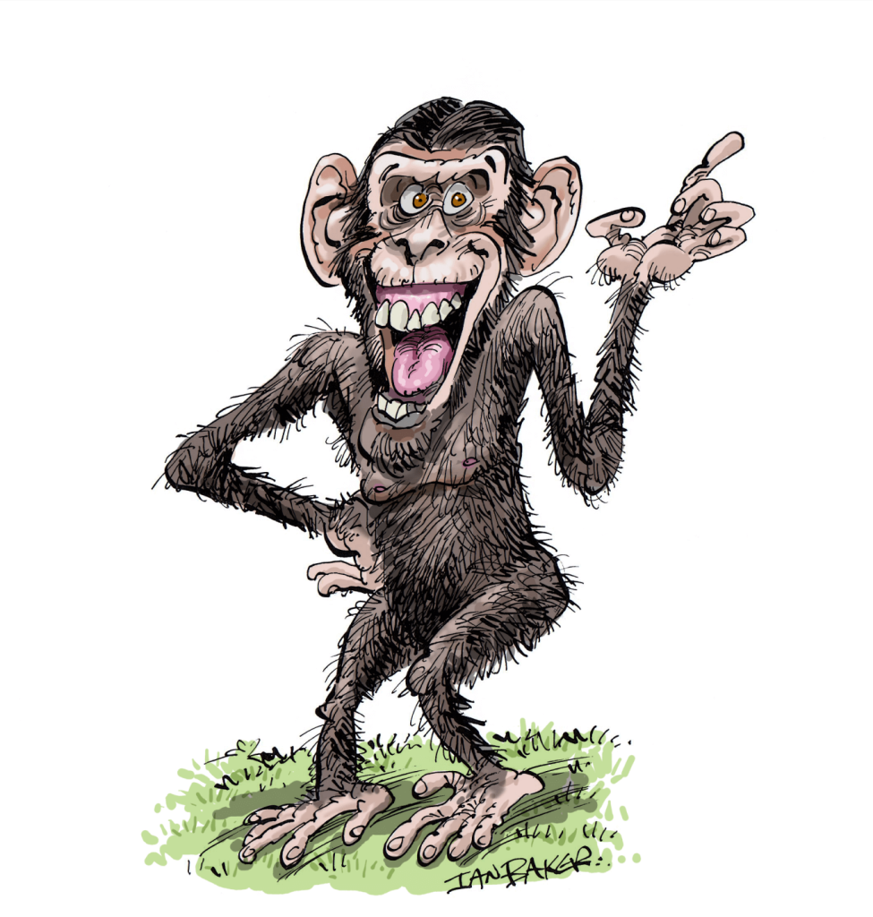The Chatterbox Chimpanzee - Sunil Cartoons